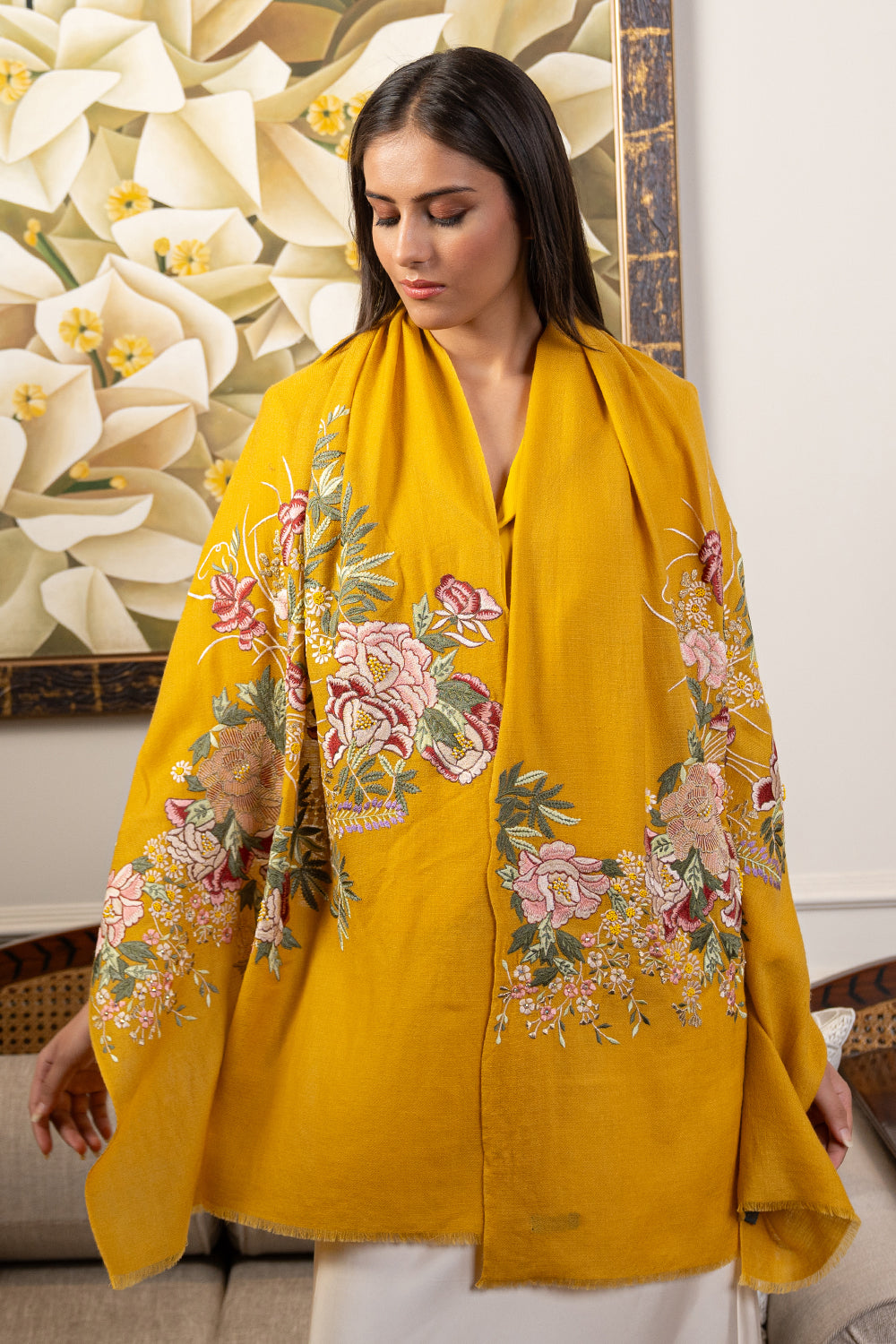 Buy Cashmere Shawls Online, Handmade Kashmiri Shawls- Mauli Cashmere